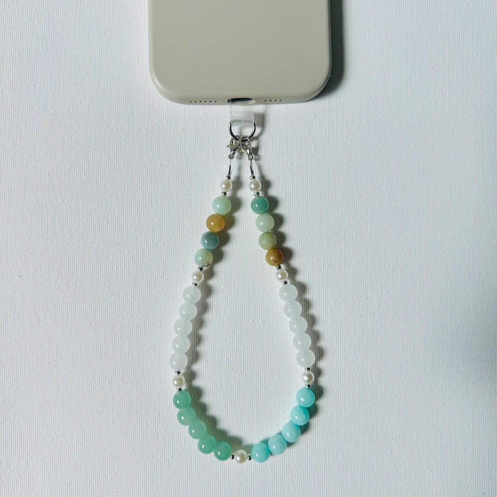 12.5 Inch Beaded Phone Charm Strap With Lanyard | Cute Phone Wrist ...