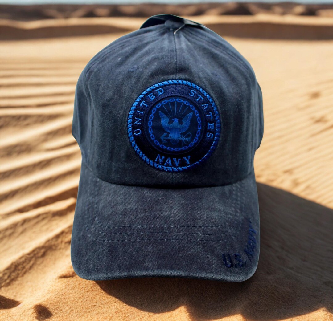 US Navy Hat. Navy Embroidered Cap. Veteran Hat. US Navy Hat. Navy ...