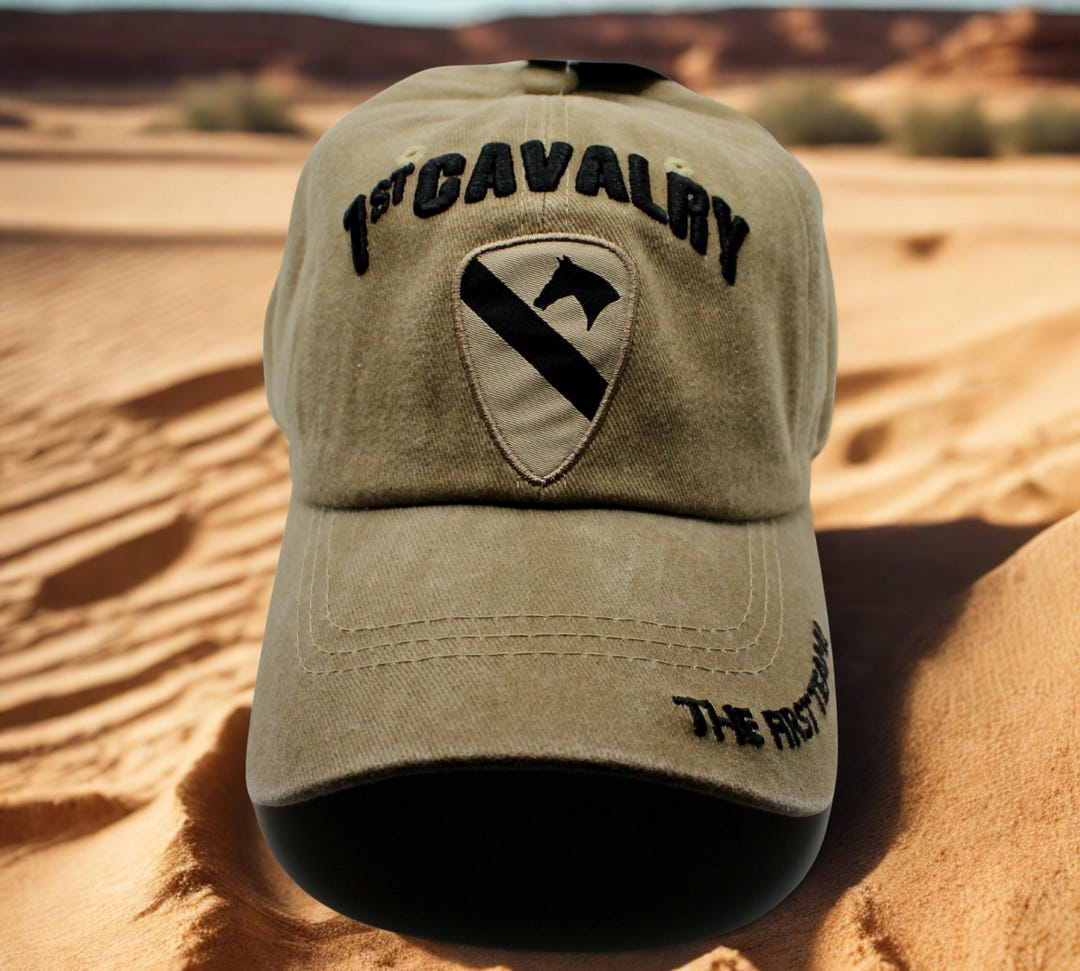 1st Cavalry Division Hat. Embroidered 1st Cavalry Army Cap. Veterans ...