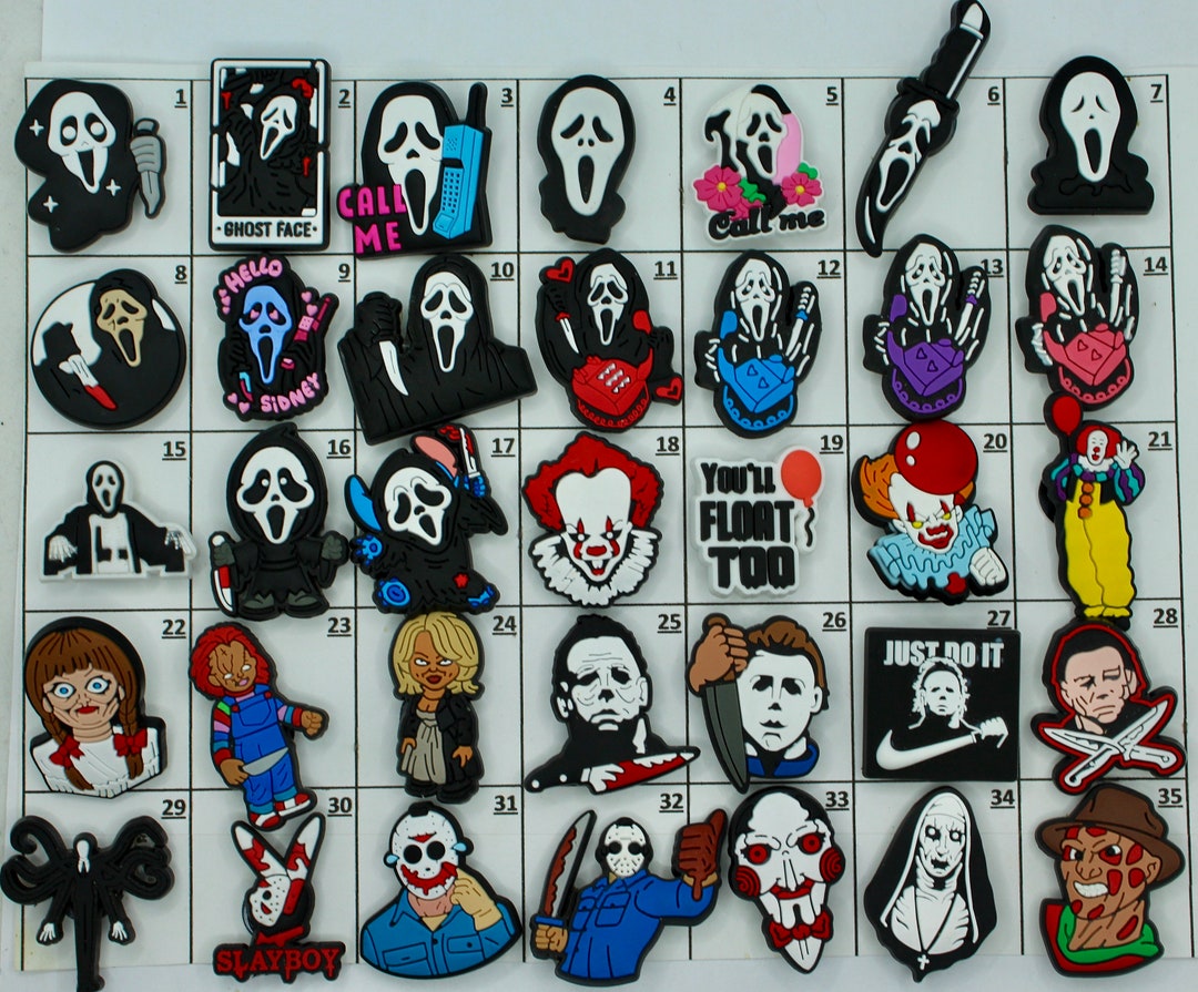 Horror Shoe Charms. Cute Halloween Charm. Cute Witch Shoe Charms ...