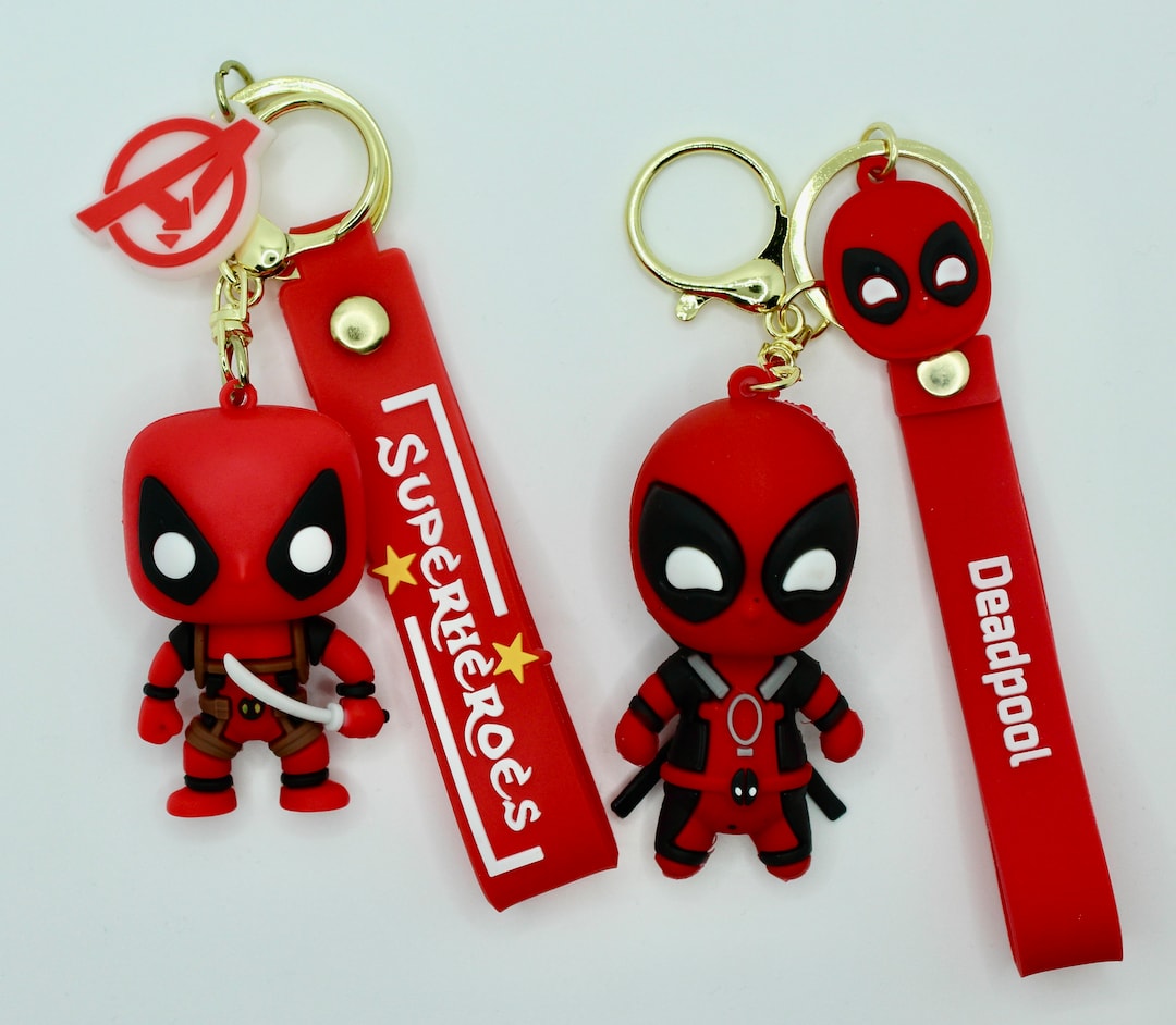 Superhero Keychain. Superhero Movies Keychain. Deadpool 3D Keychain ...