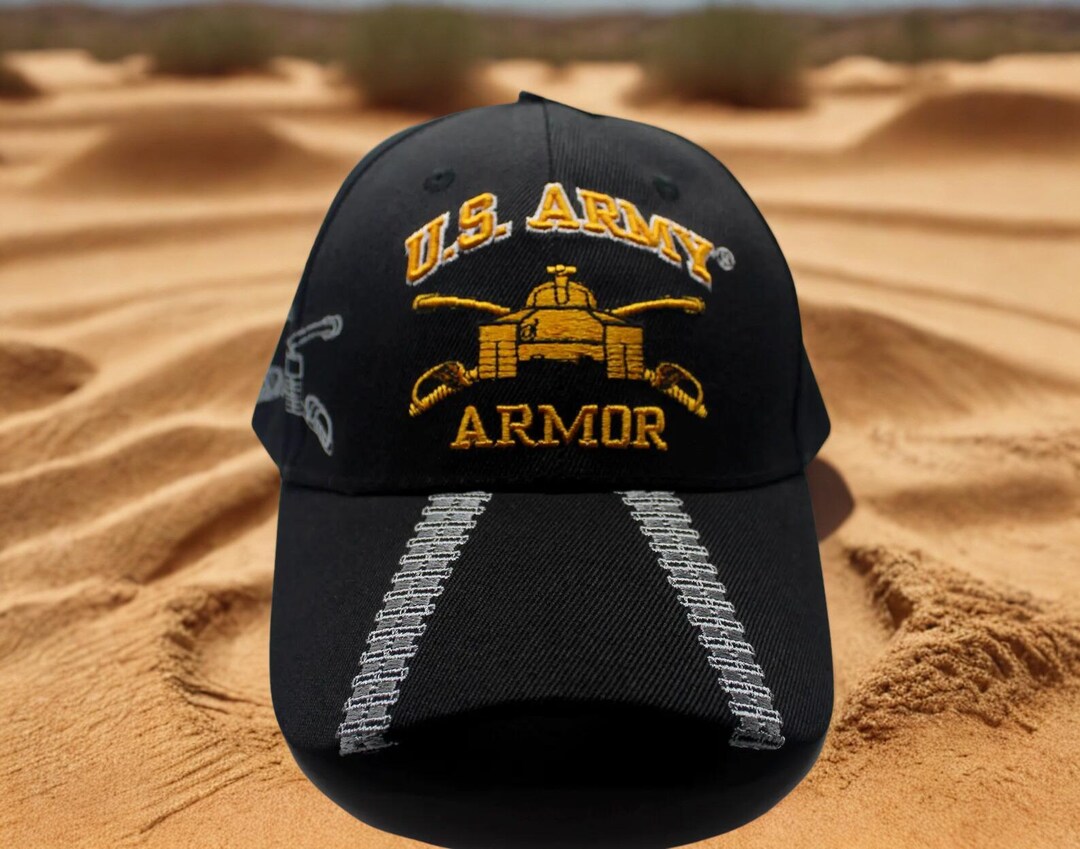 U.S. Army Armor Hat. Army Armor Black Baseball Cap. Military Cavalry ...
