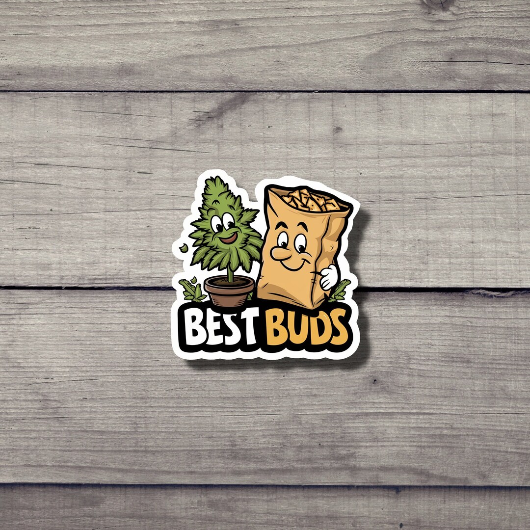 Best Buds Sticker - Pun Sticker - Funny Sticker - Sticker for Tumbler ...