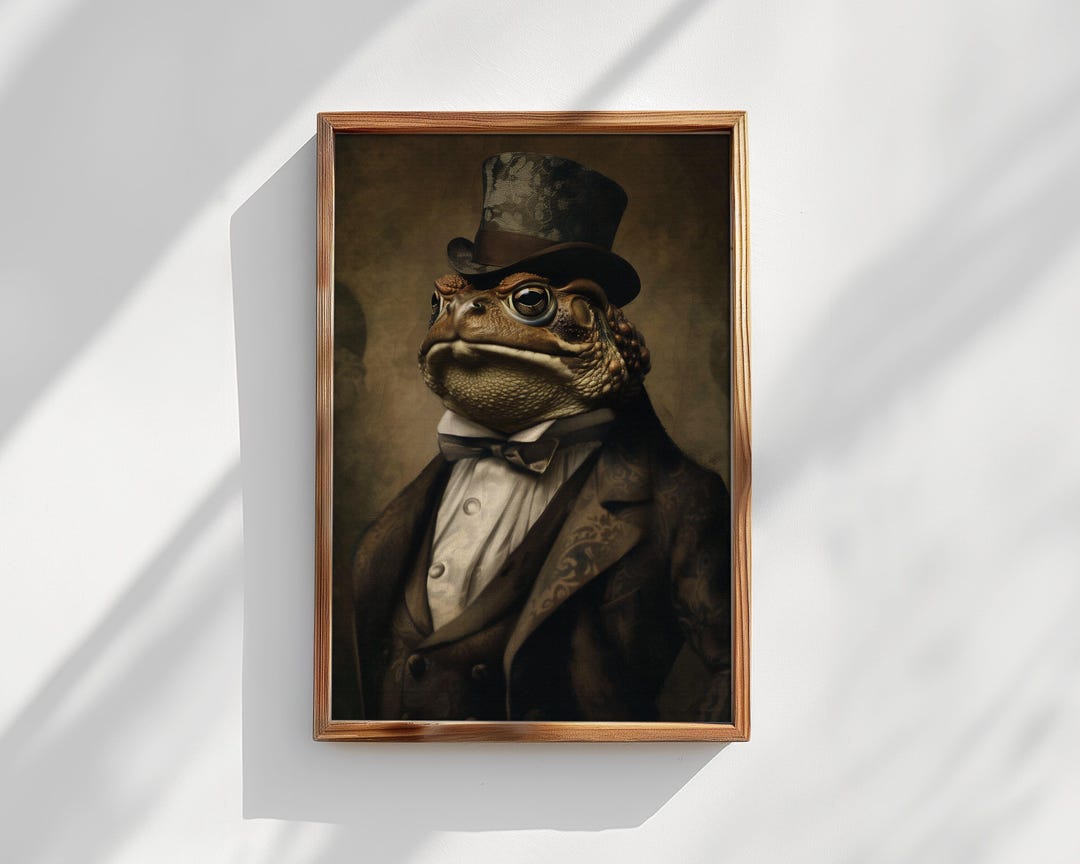 Sir Frog Portrait | Regency Clothing, Vintage Aesthetic, Mr. Frog ...