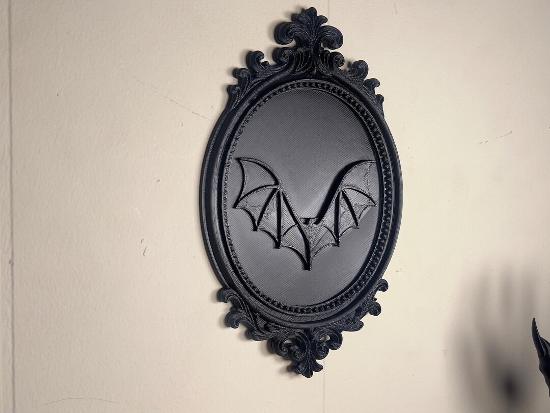 Oval Bat Frame: Ornate Victorian Gothic Wall Decor - Etsy