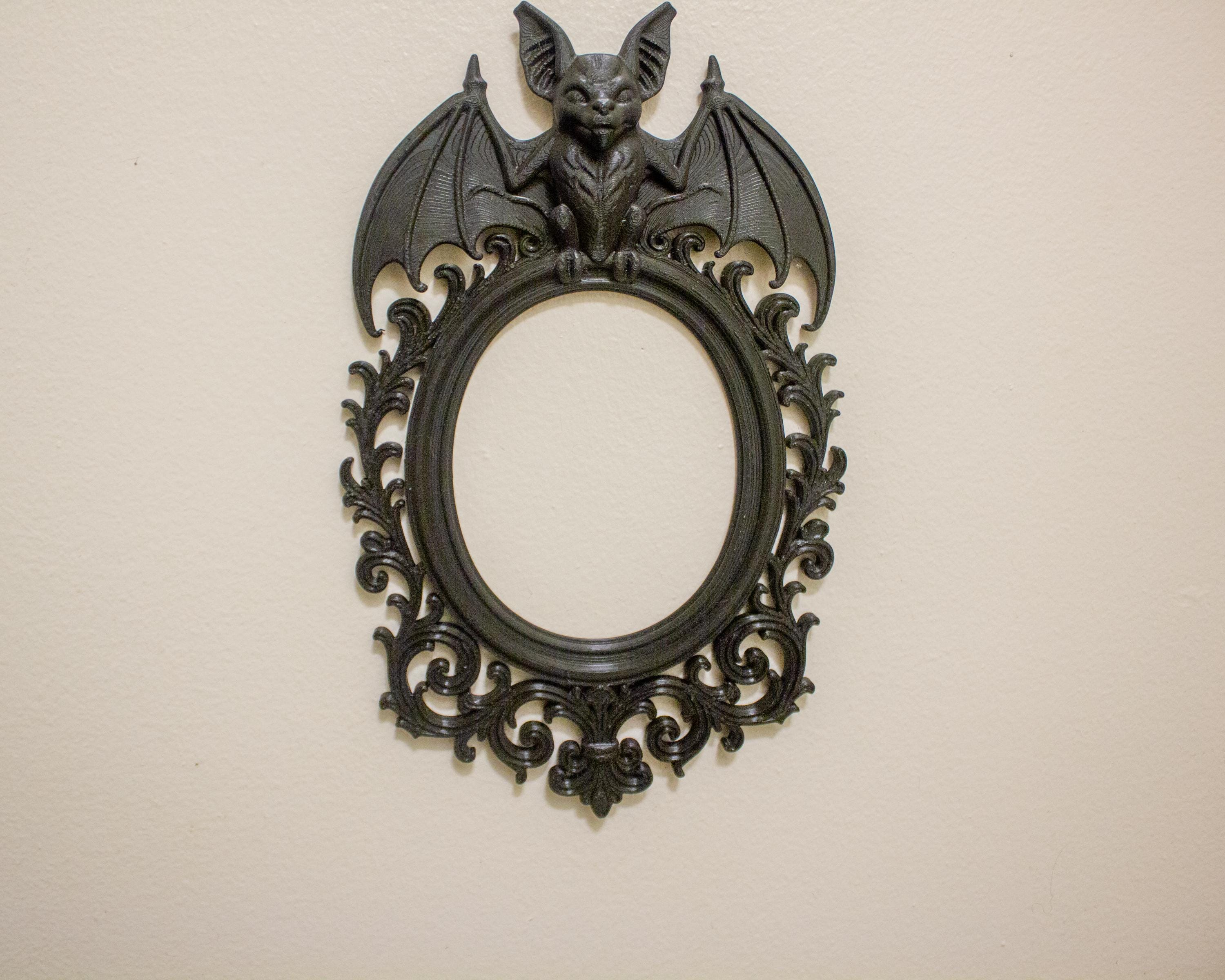 Victorian Bat Frame | Ornate Gothic Wall Art, Dark Academia Accent - Etsy