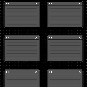 A4 Black Page Templates Dot Grid for Digital Planner - Etsy