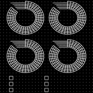 A4 Black Page Templates Dot Grid for Digital Planner - Etsy