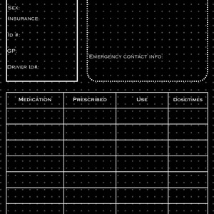 A4 Black Page Templates Dot Grid for Digital Planner - Etsy