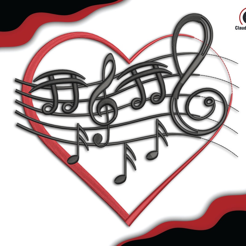 Music Notes Applique - Etsy
