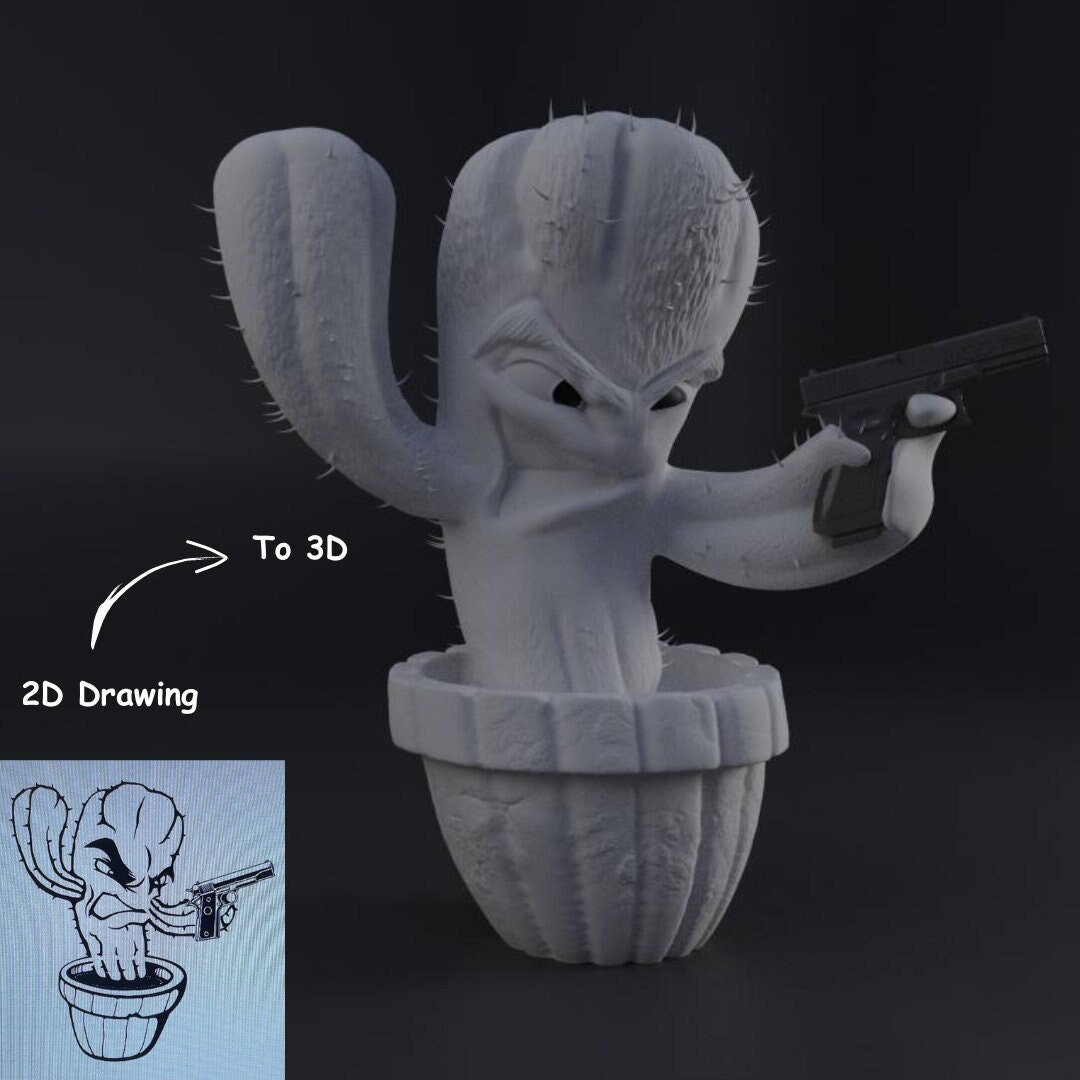 3d Model Custom Printing, 3d Printing Service, Any Picture Into 3d Art ...