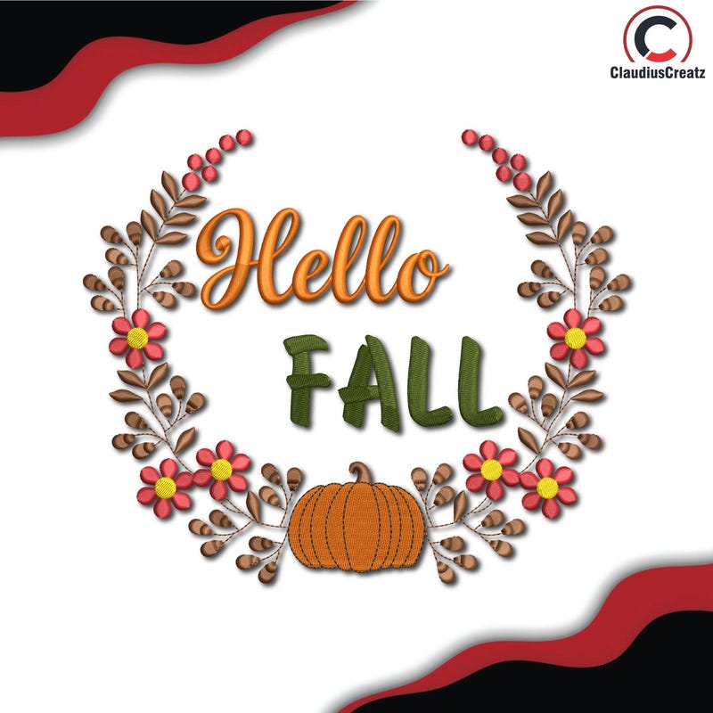Fall Embroidery - Etsy