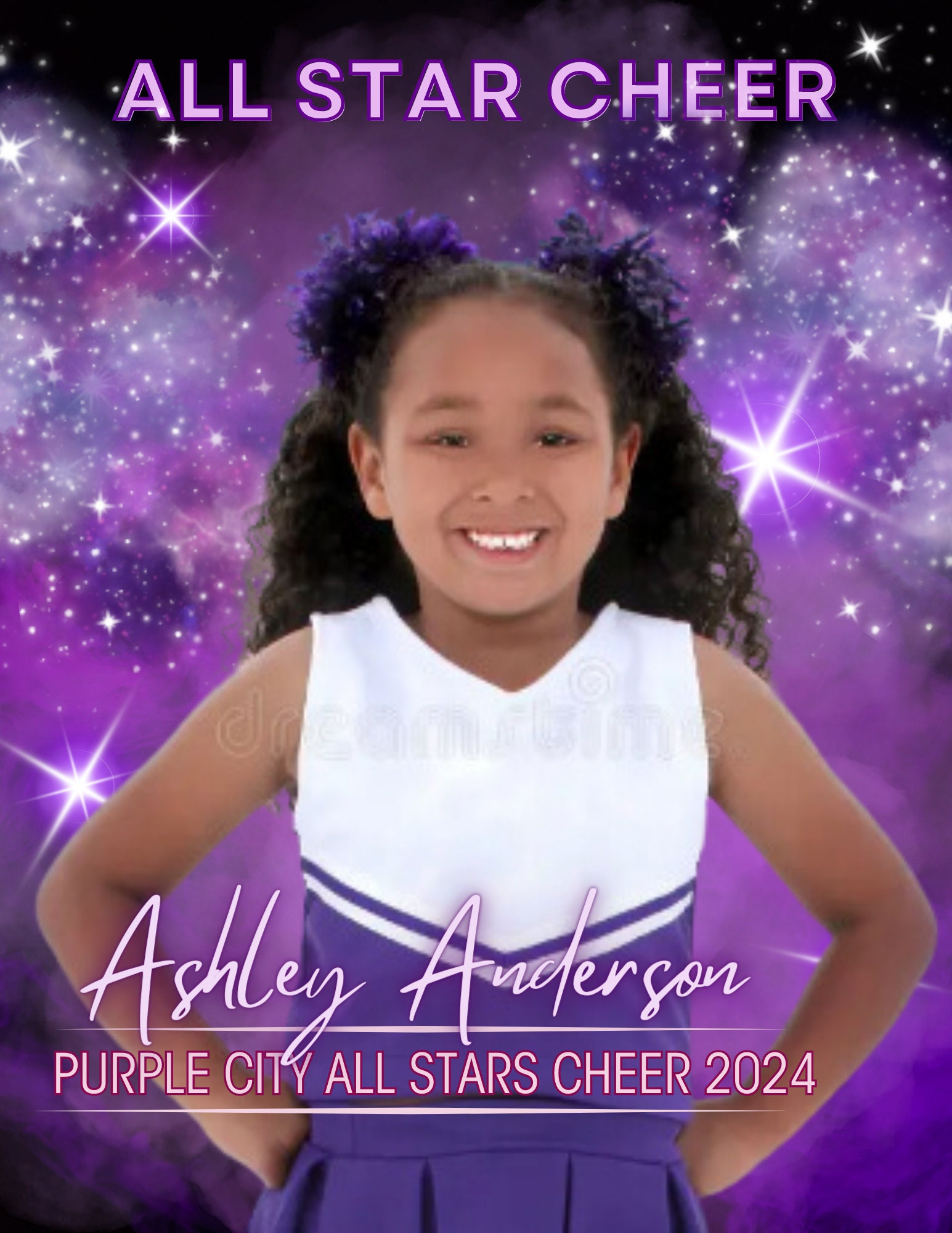 Cheer/dance Sports Poster Custom Digital Background Sparkly Mist - Etsy