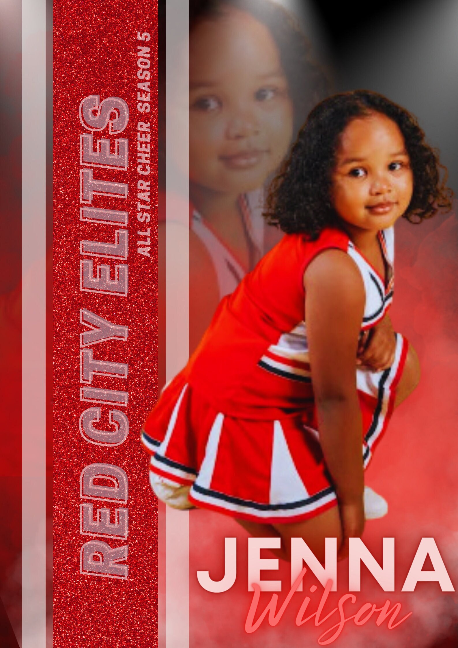 Cheer/dance Sports Poster Custom Digital Background Bold Glitter - Etsy