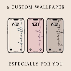 6 Custom Name iPhone Wallpapers, Personalized Phone Backgrounds ...