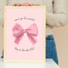 Trendy Pink Bows Wall Art Set of 3, Cute Poster, College Apartment ...