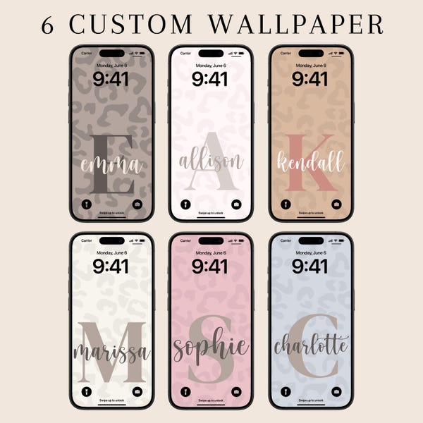 Personalized Name Wallpaper - Etsy
