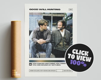 Good Will Hunting Inspired Poster Minimalist Art Print Retro Art Print ...