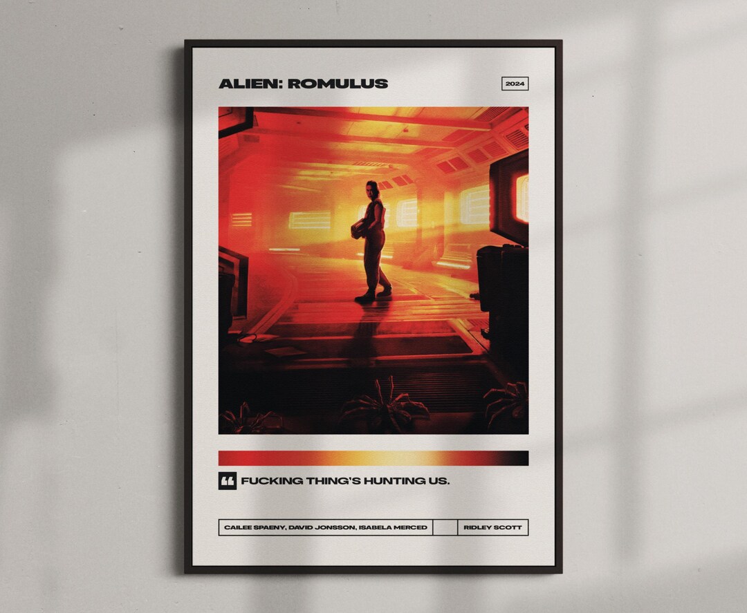 Alien: Romulus Premium Poster Minimalist Movie Poster Vintage Retro Art ...