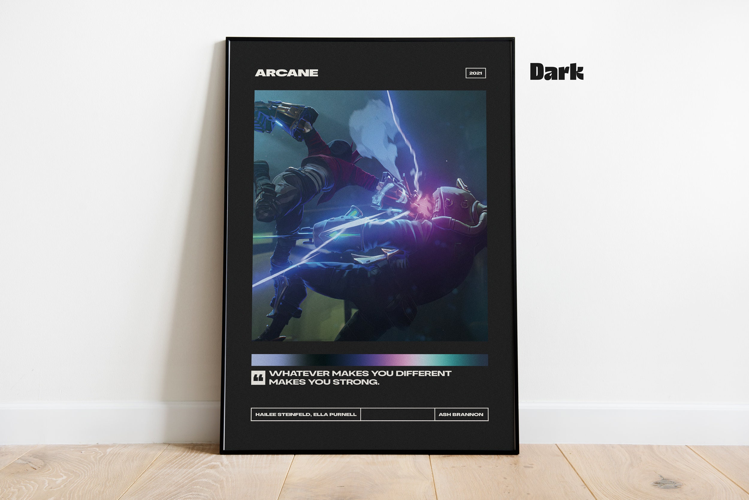 Arcane Premium Poster Minimalist TV Show Poster Vintage Retro Art Print ...