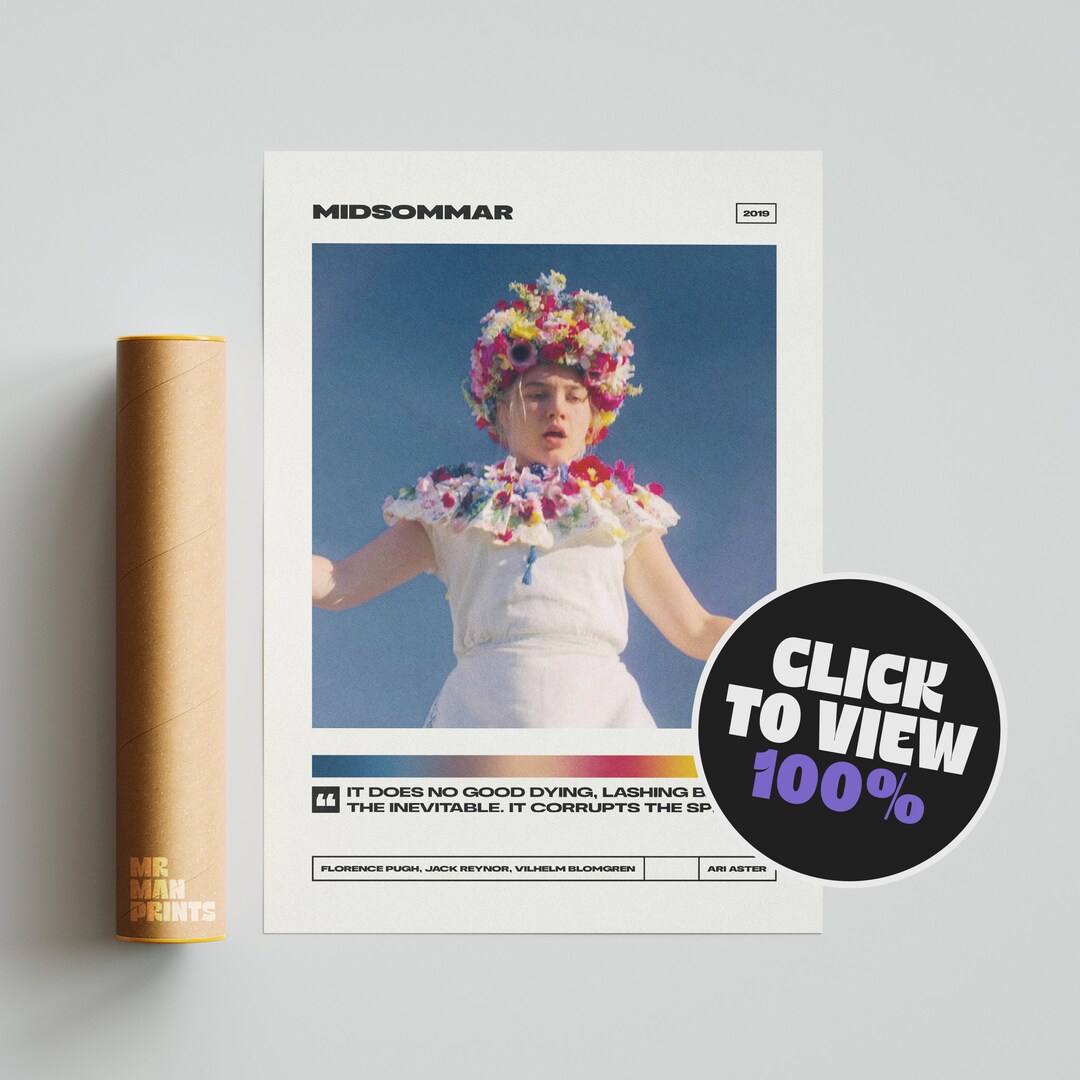 Midsommar Premium Poster Minimalist Movie Poster Vintage Retro Art ...