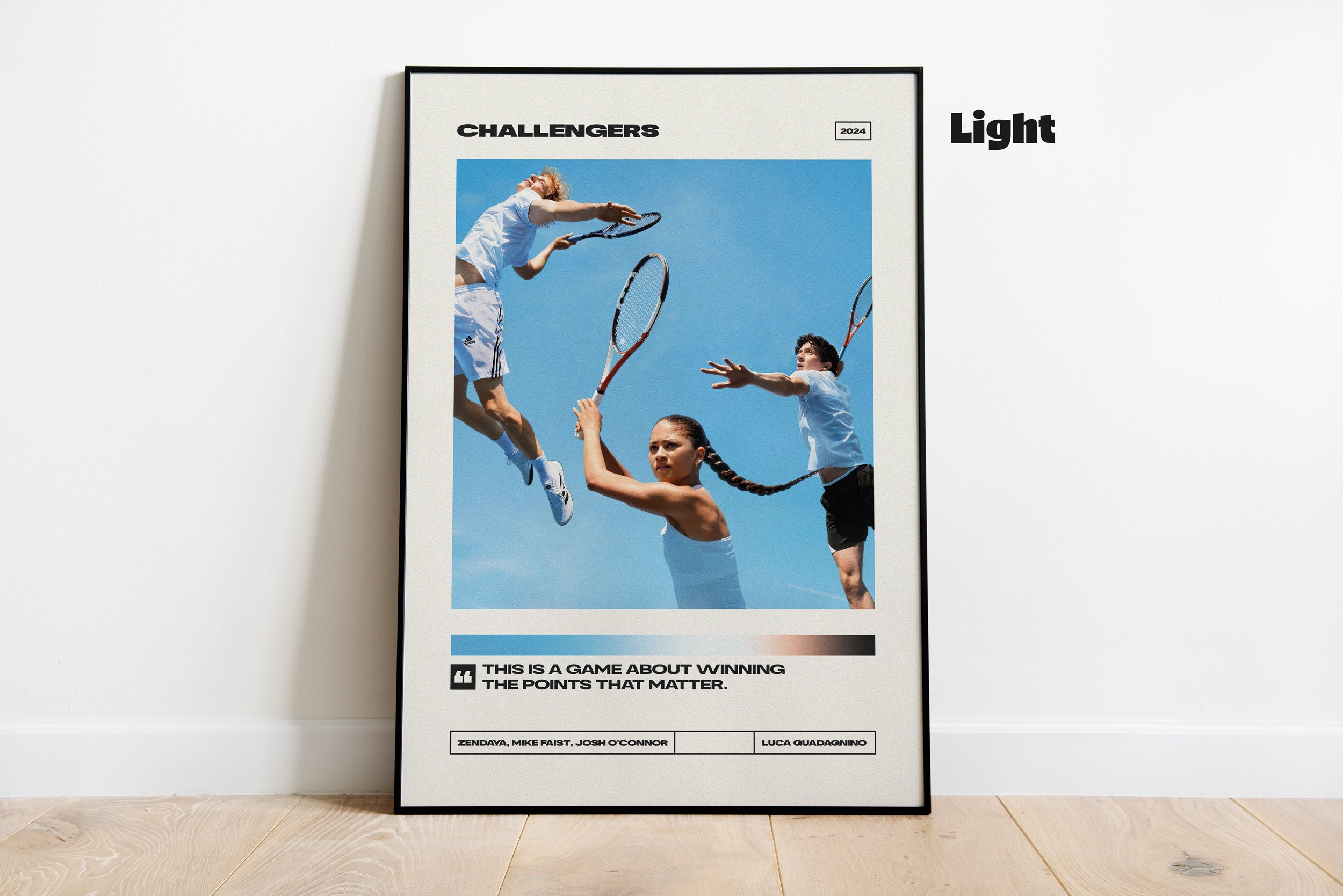 Challengers Premium Poster Minimalist Movie Poster Vintage Retro Art ...