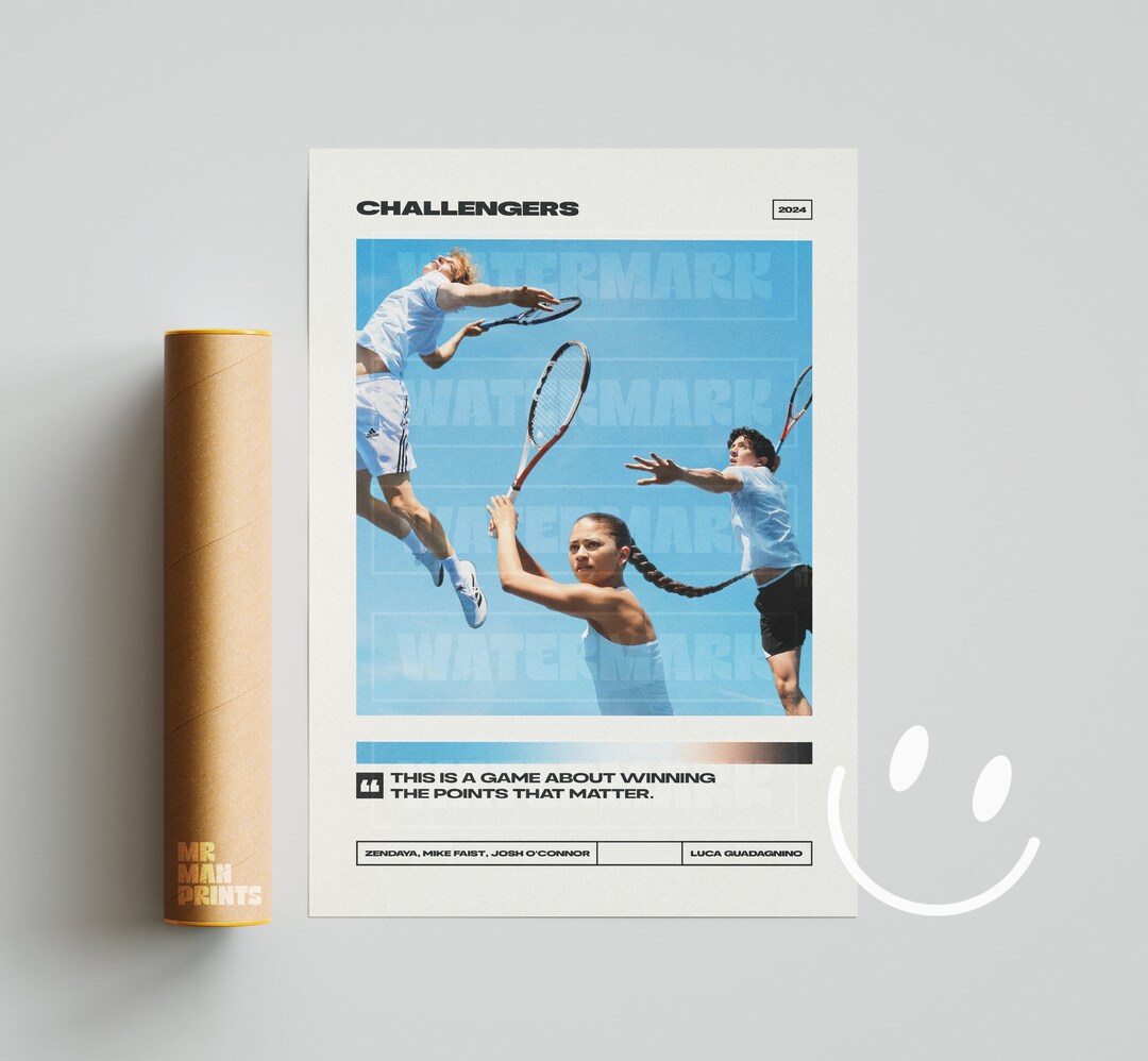 Challengers Premium Poster Minimalist Movie Poster Vintage Retro Art ...
