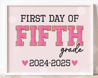 First Day of Preschool Sign Printable Back to School Sign First Day of ...