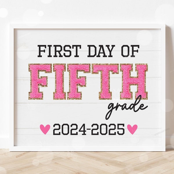 5th Grade Sign - Etsy