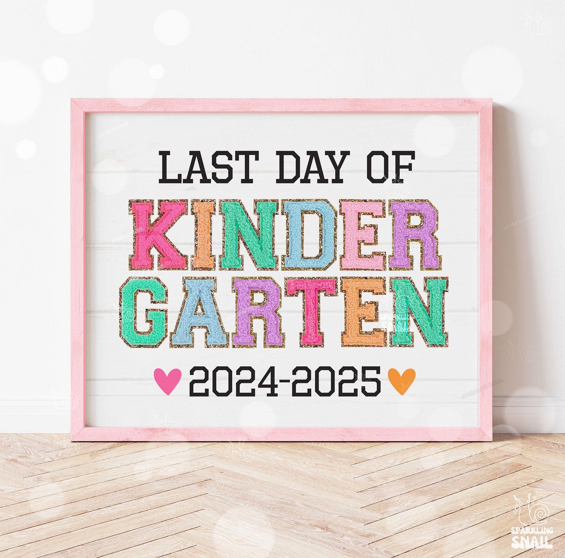 Last Day of Kindergarten Sign Printable Last Day of School Signs ...