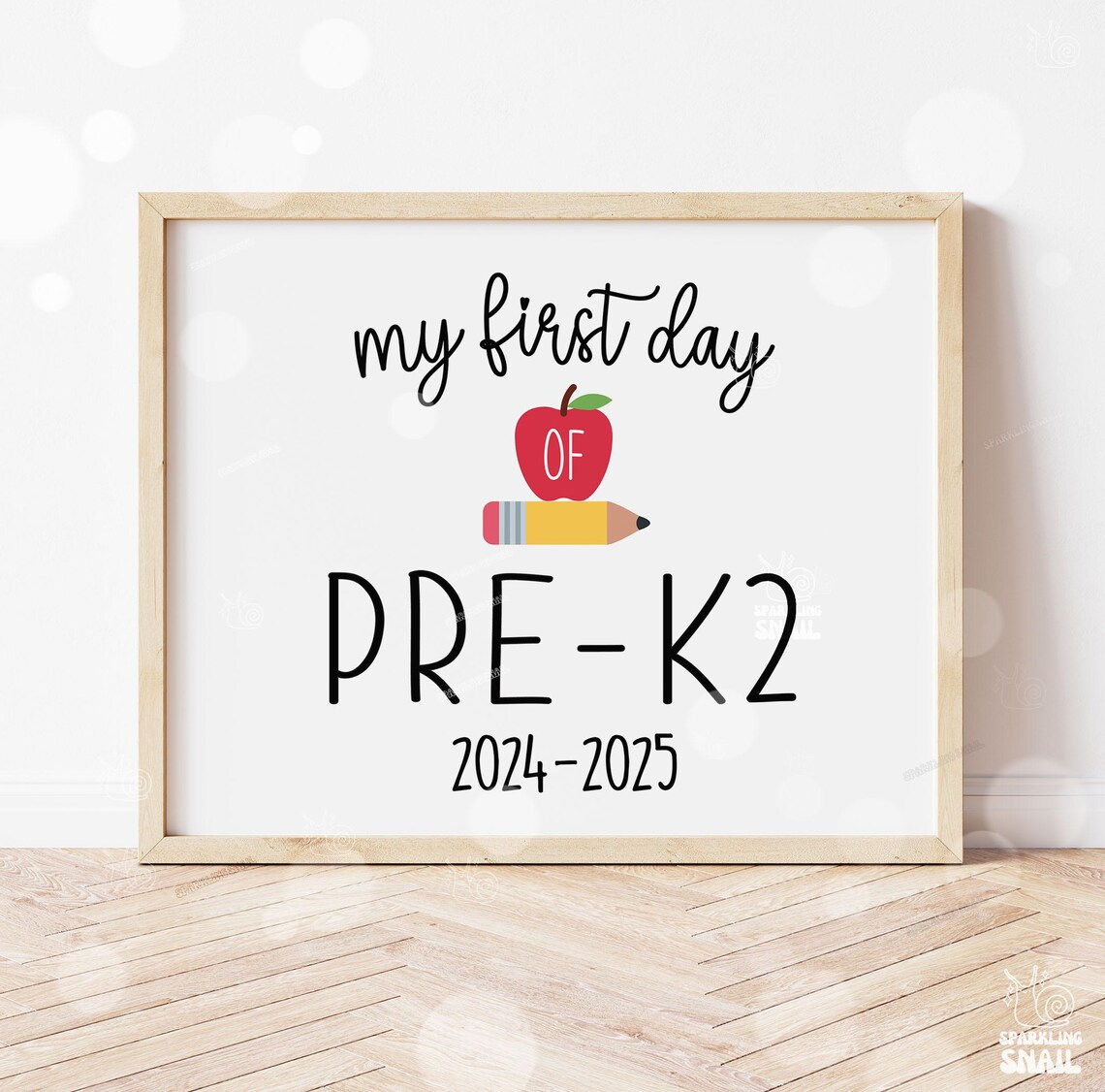 First Day of Pre-k Sign Printable First Day of School Signs Pre-k2 Back ...
