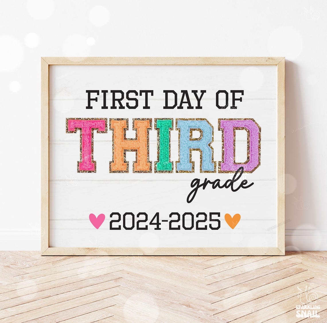 First Day of Third Grade Sign Printable Back to School Sign First Day ...