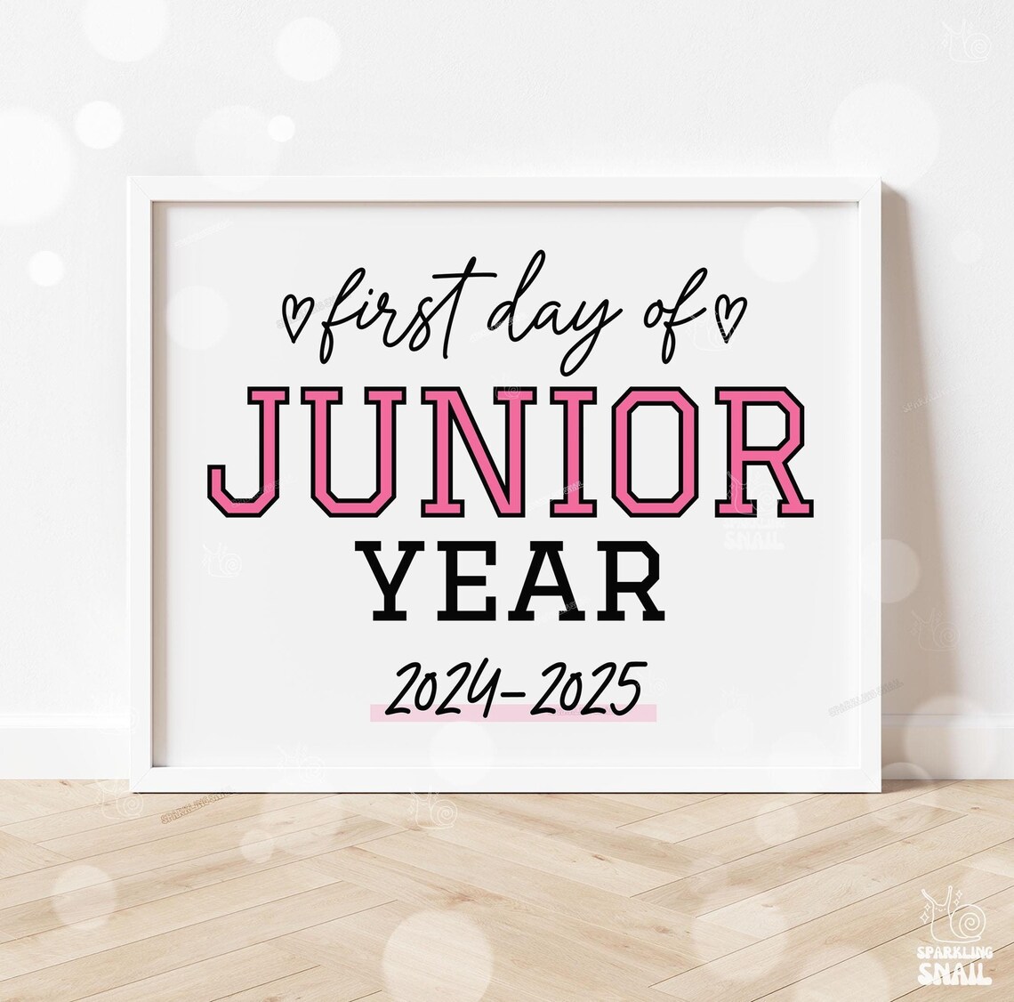 First Day of Junior Year Sign Printable Back to School Sign First Day ...