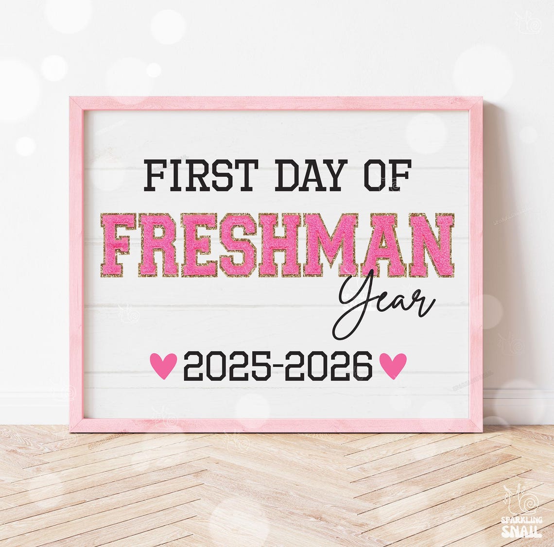 First Day of Freshman Year Sign Printable Back to School Sign First Day ...