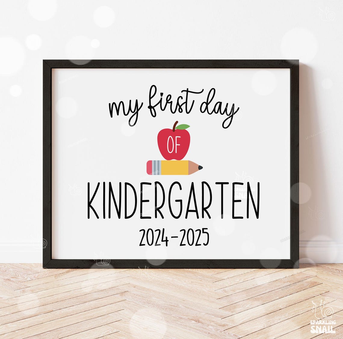 First Day of Kindergarten Sign Printable Back to School Sign First Day ...