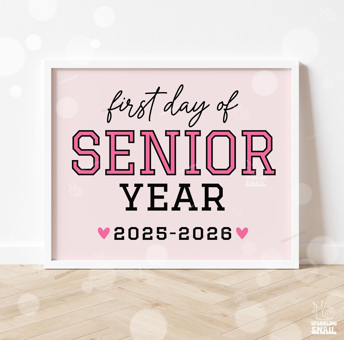 First Day of Senior Year Sign Printable Back to School Sign First Day ...