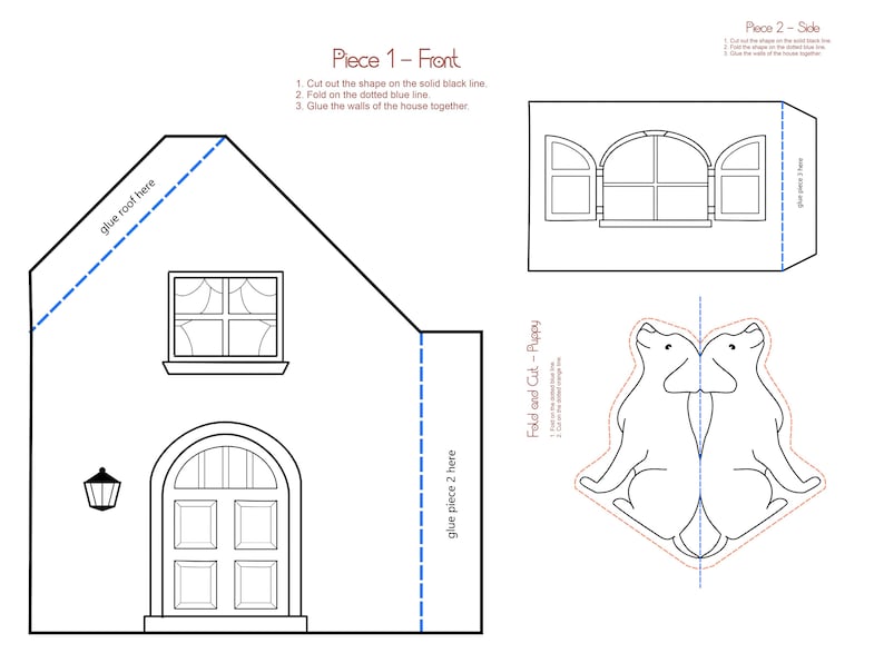 DIY Printable Paper Craft: Build Your Own Tiny House and Adorable Paper ...