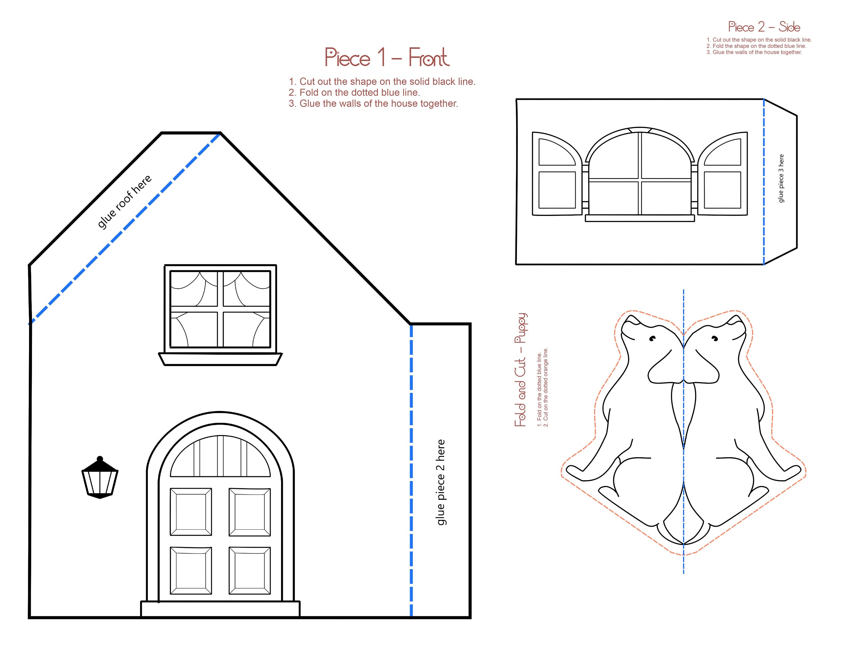 DIY Printable Paper Craft: Build Your Own Tiny House and Adorable Paper ...
