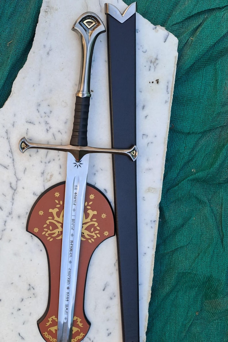Lord of the Rings ANDURIL Sword of Strider LOTR Replica Steel Sword ...