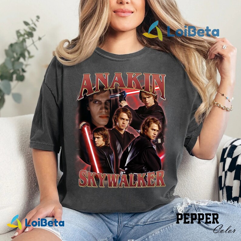 Anakin Skywalker Shirt, Anakin Skywalker Classic Vintage Bootleg Shirt ...