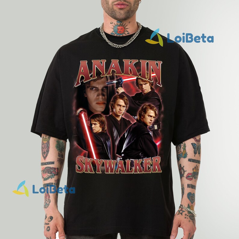 Anakin Skywalker Shirt, Anakin Skywalker Classic Vintage Bootleg Shirt, Anakin Skywalker Tee ...