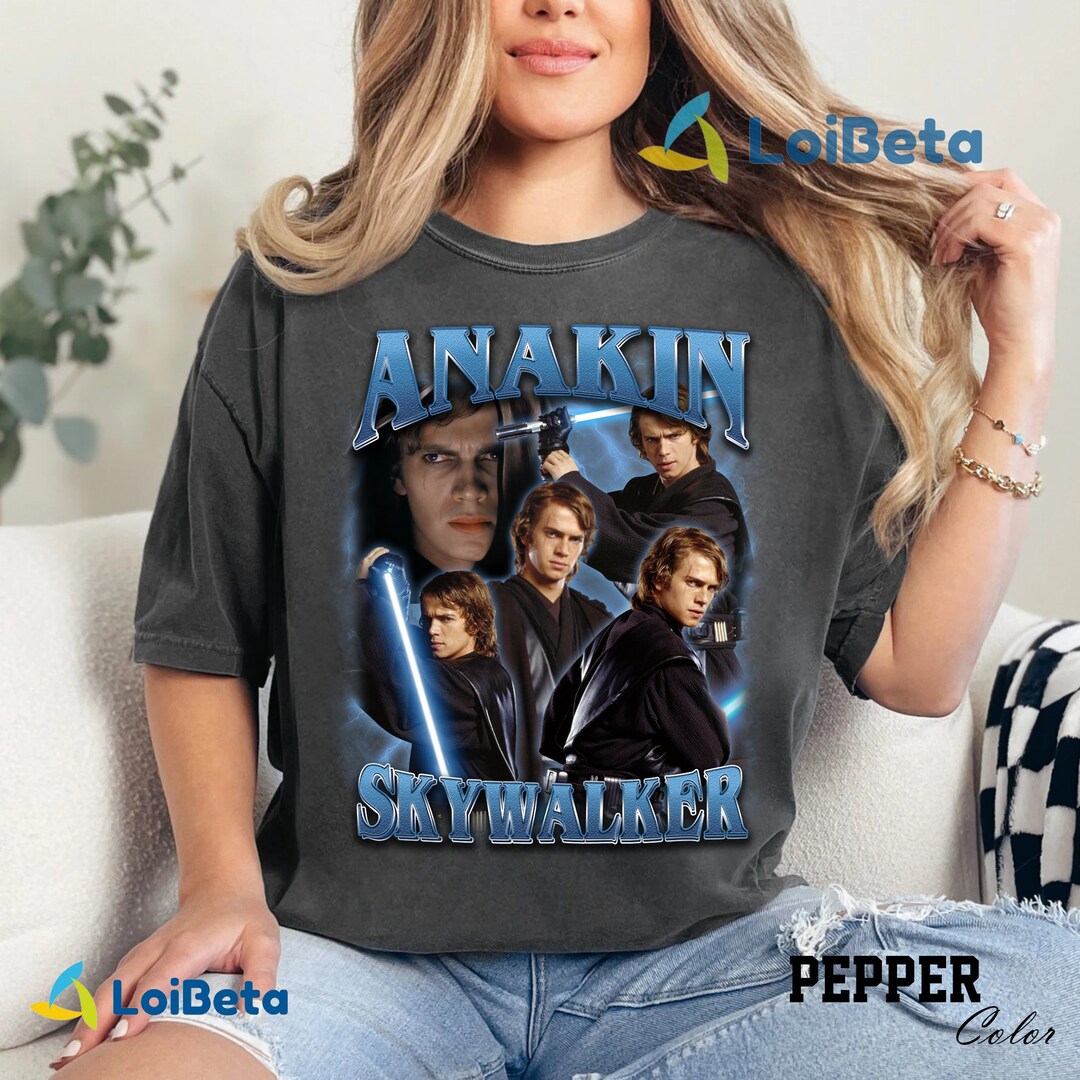 Anakin Skywalker Shirt, Anakin Skywalker Classic Vintage Bootleg Shirt ...