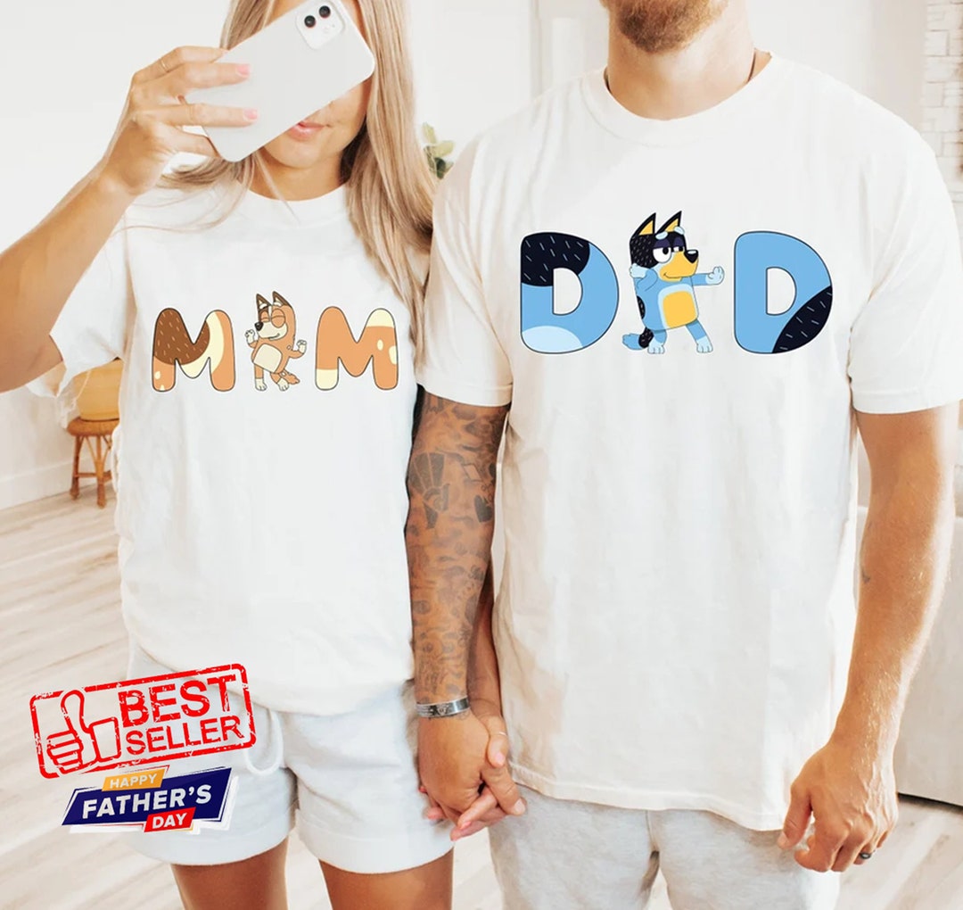 Bluey Dad Shirt, Best Dad Ever Bluey Shirt, Bluey Father's Day Shirt ...