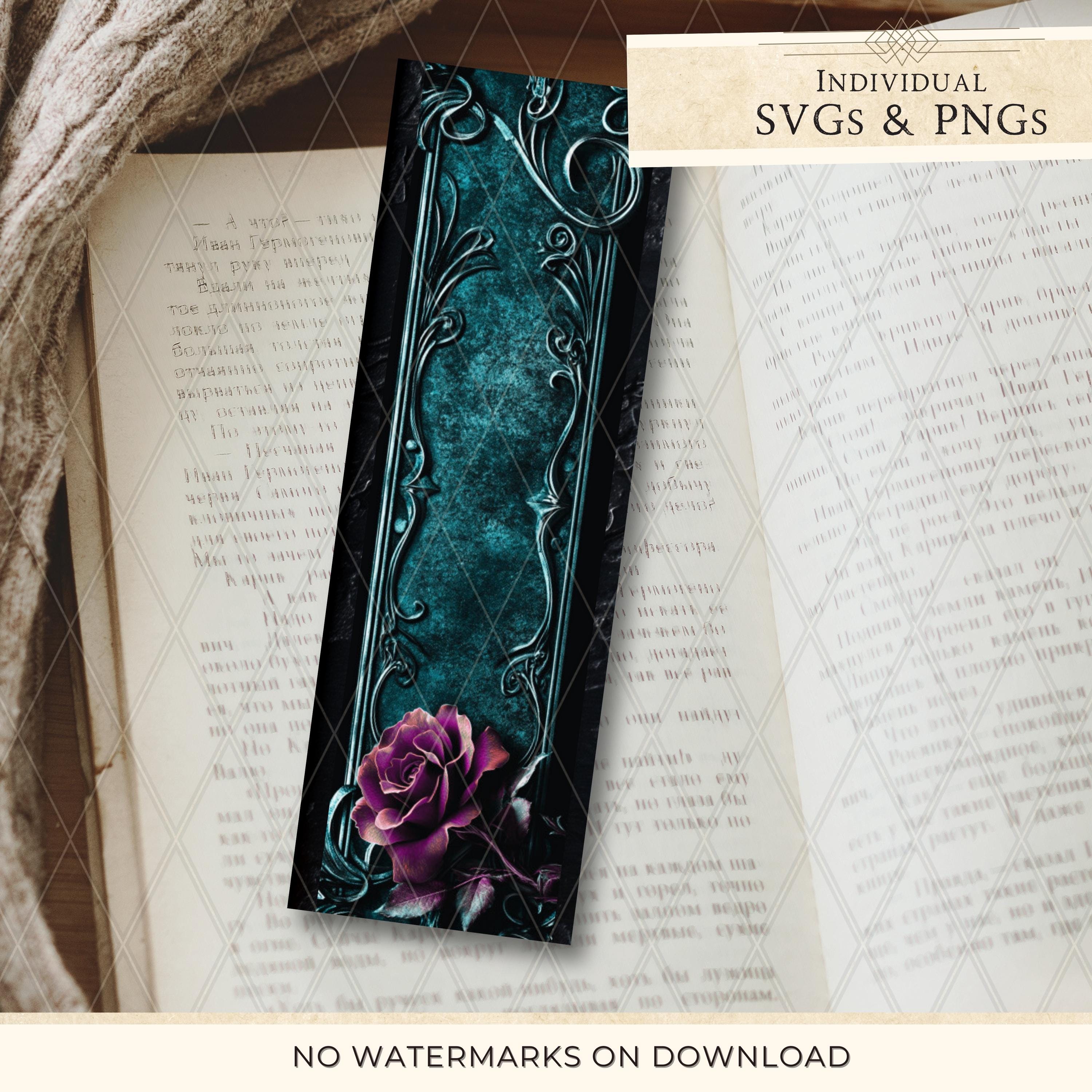 Romance Bookmarks PNG Romantasy Bookmarks Design PNG Dark Romance ...