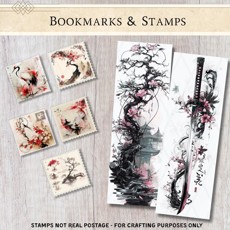 Japanese Junk Journal Travel Scrapbook Journal Page for Bujo Paper ...