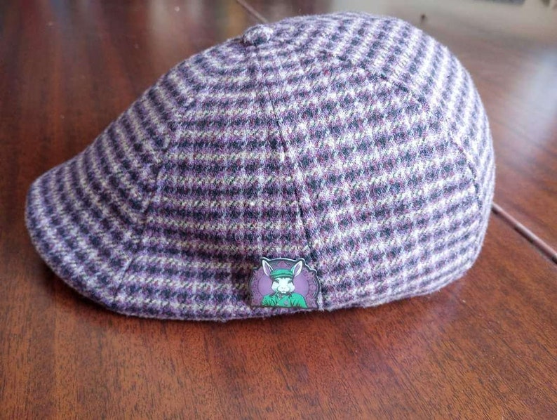 White Rabbit Pin Scally Cap Hat Lover Gift for Husband Gift for Father ...