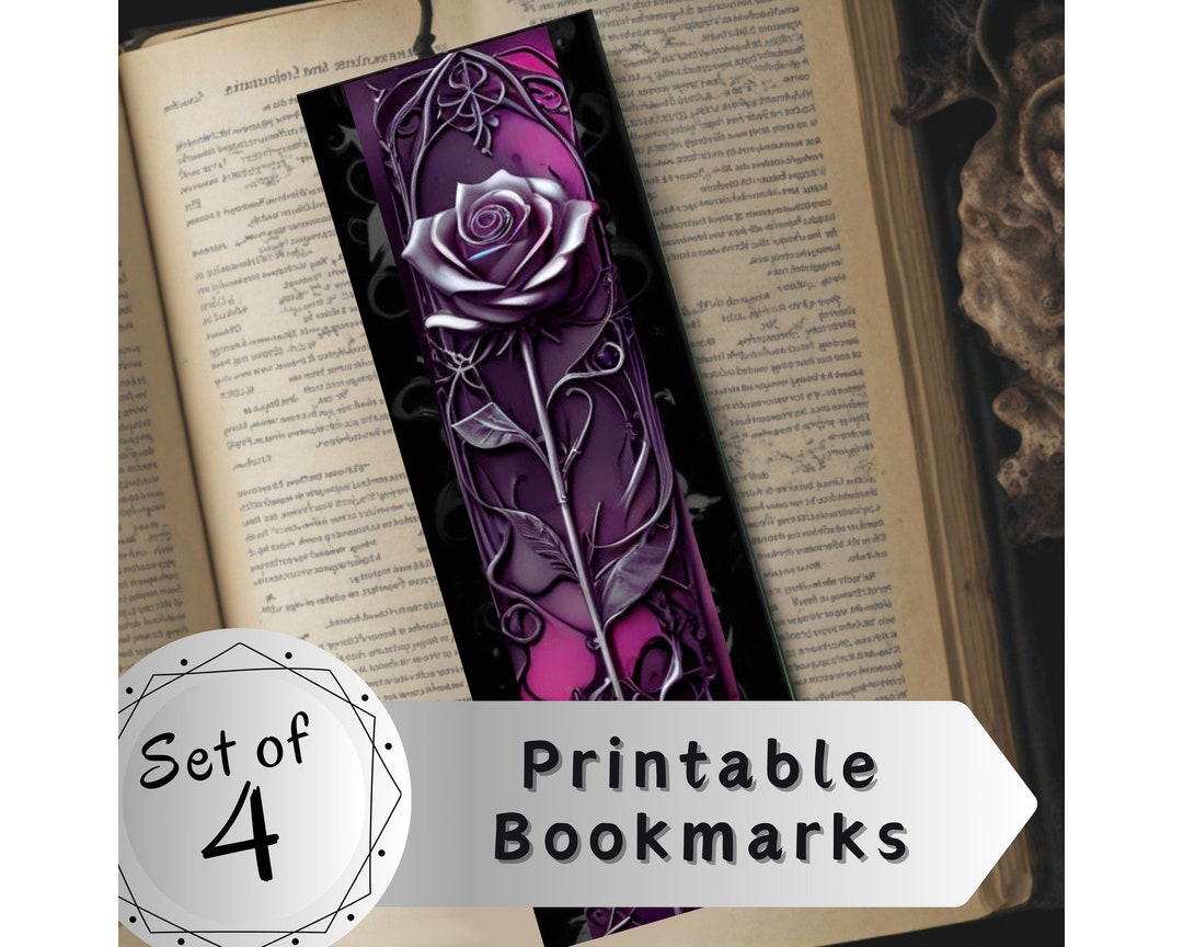 Dark Romance Bookmark Bundle PDF Digital Files SVG Instant Download PNG ...