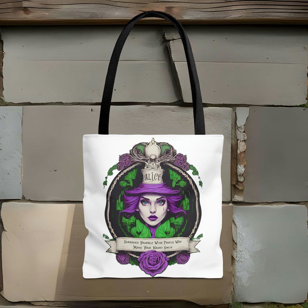 Alice in Wonderland Bag Mad Hatter Book Bag Gift for Alice in ...
