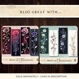 Dark Romance Bookmark Bundle PDF Digital Files SVG Instant Download PNG ...