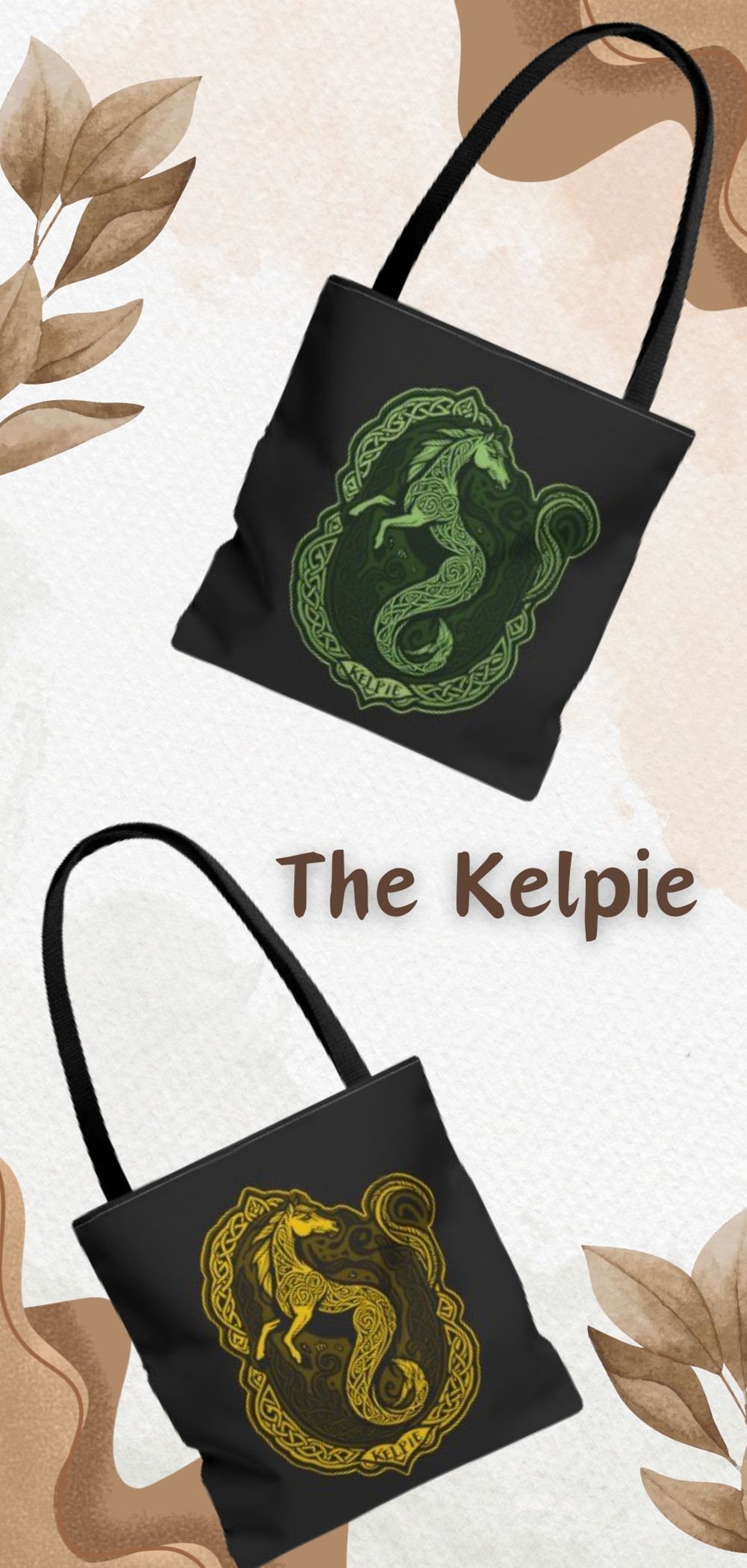 Kelpie Celtic Bag Irish Mythology Idea Gaelic Legend Lover of Folklore ...